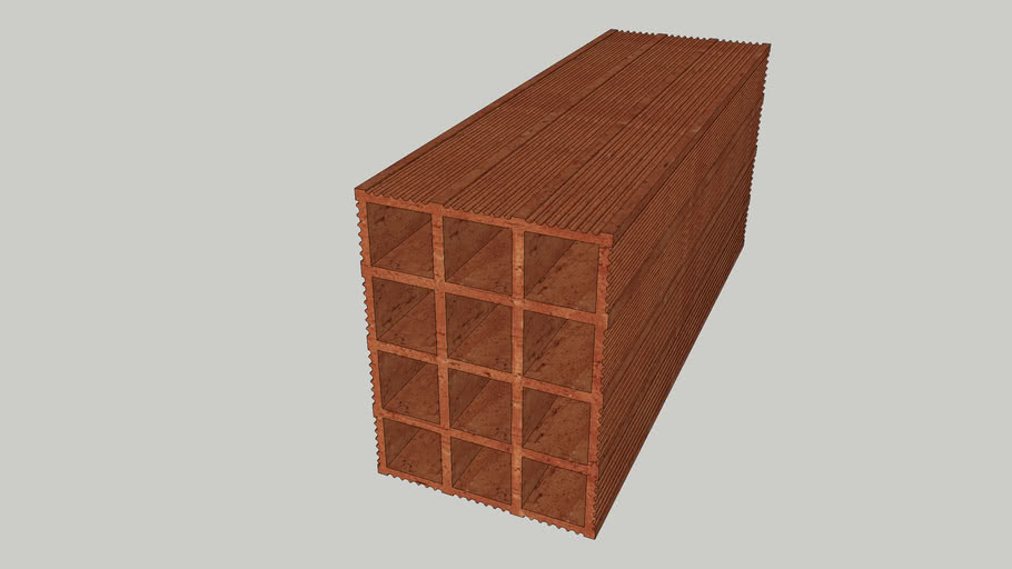 bahian brick 450 x 200 x 150mm | 3D Warehouse