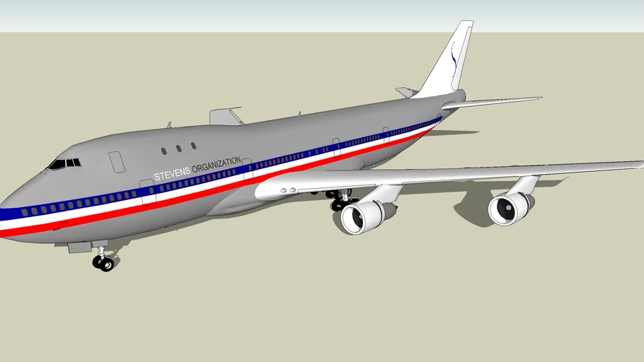 Stevens Organization Boeing 747-100 FICTIONAL] | 3D Warehouse