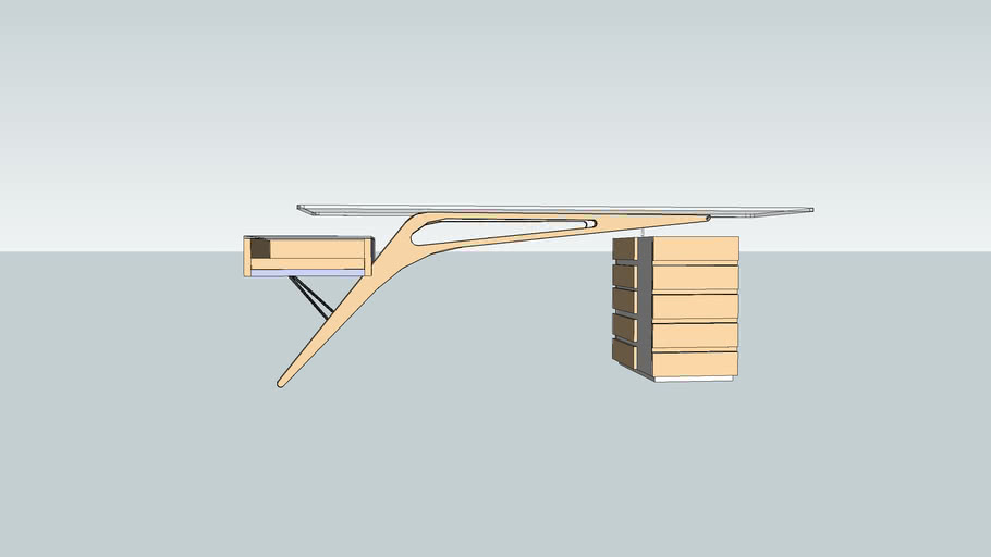 cavour desk | 3D Warehouse