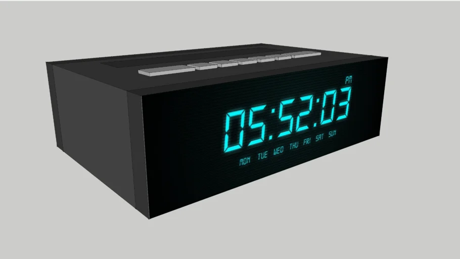 Digital Clock | 3D Warehouse