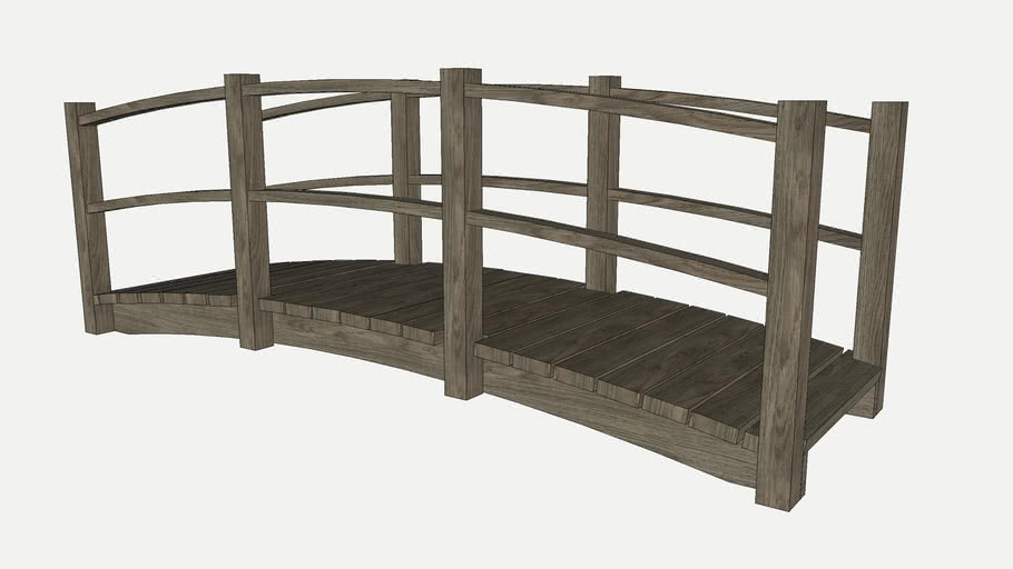 Wooden Arch Bridge - Rustic | 3D Warehouse