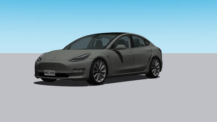 2018 Tesla Model 3 | 3D Warehouse