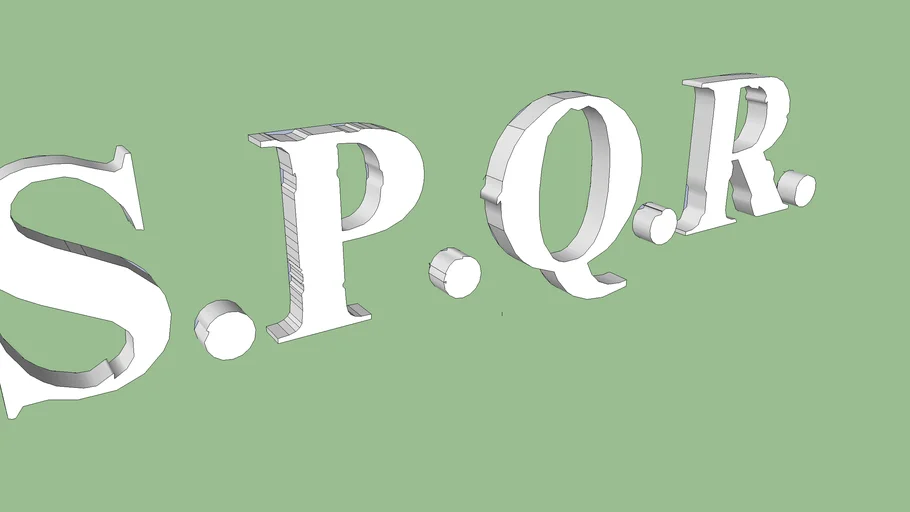 S.P.Q.R. 3d | 3D Warehouse