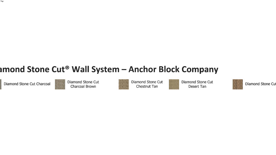 Anchor Diamond Stone Cut Wall System | 3D Warehouse