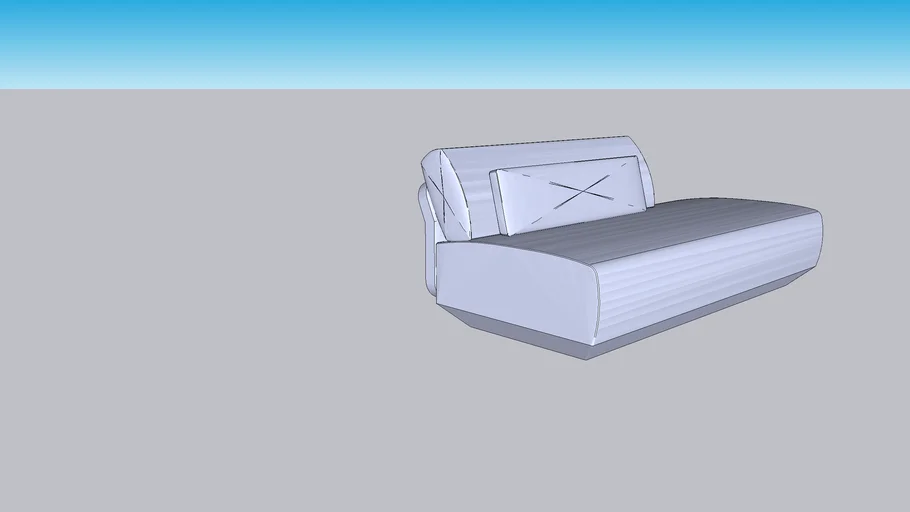 QLIV - Flared Sofa Dormeuse Small, R | 3D Warehouse