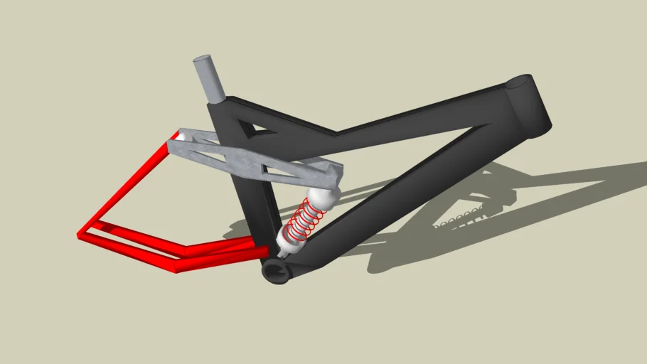 Full Suspension Mountain Bike Freeride Frame | 3D Warehouse
