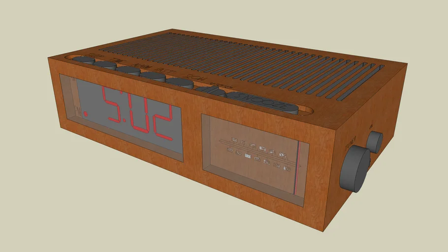 Alarm clock radio | 3D Warehouse
