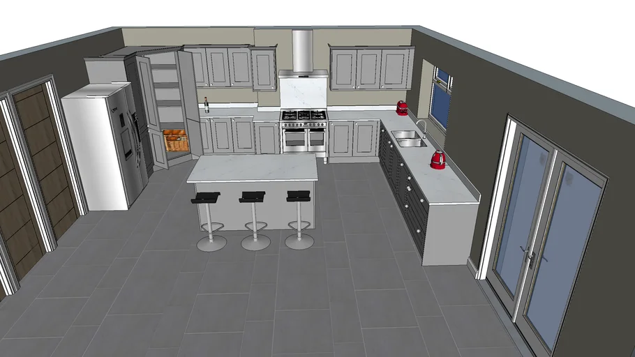 Shaker Kitchen | 3D Warehouse