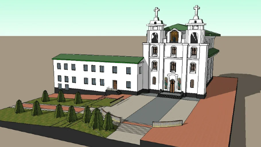 Cathedral Holy-Spirit square | 3D Warehouse