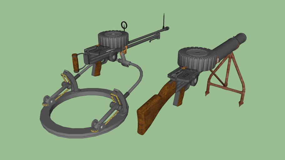 Lewis 303 Machine Gun | 3D Warehouse