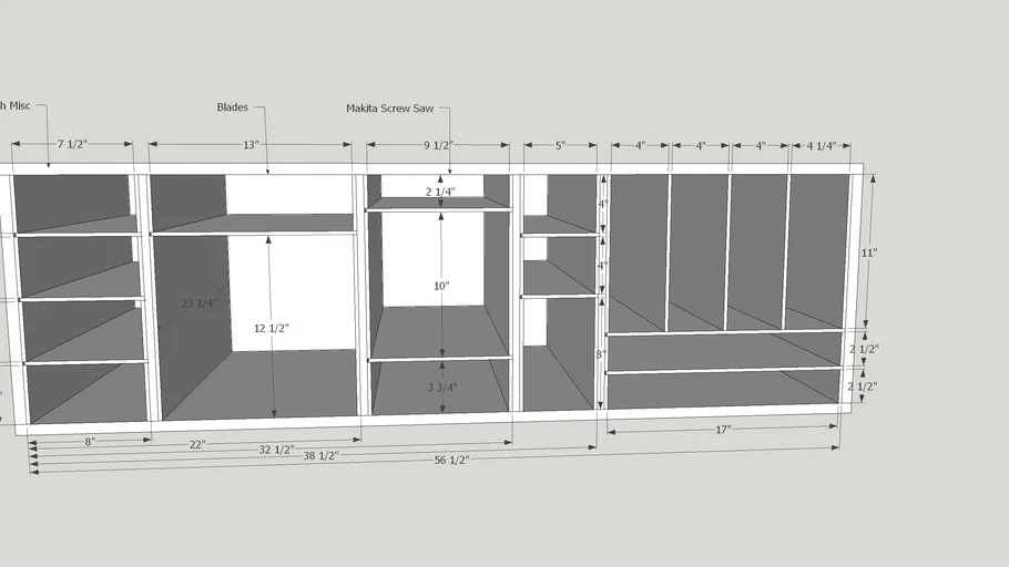 Shelf Storage Unit | 3D Warehouse