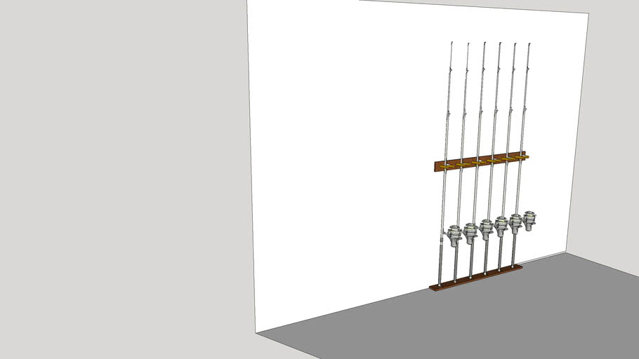 fishing rod rack | 3D Warehouse