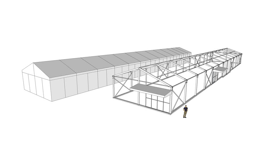 Tenda Roder - Warehouse Tent - Aluminium | 3D Warehouse