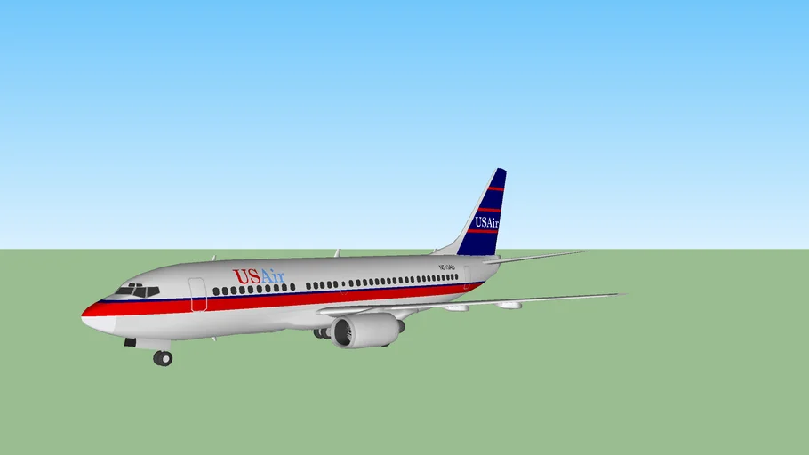 USAir Boeing 737-300 N513AU | 3D Warehouse