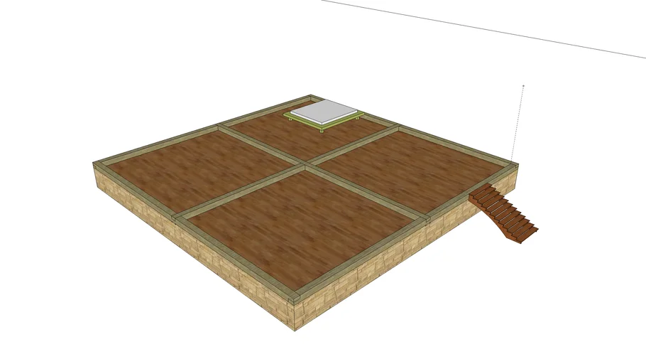 FOUNDATION + 1ST LEVEL TIMBER | 3D Warehouse