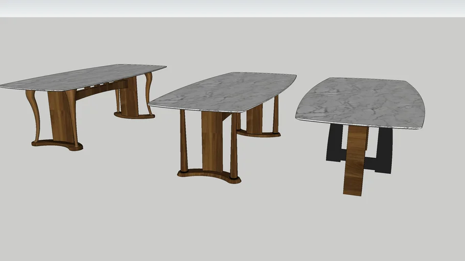 Dining table marble top | 3D Warehouse