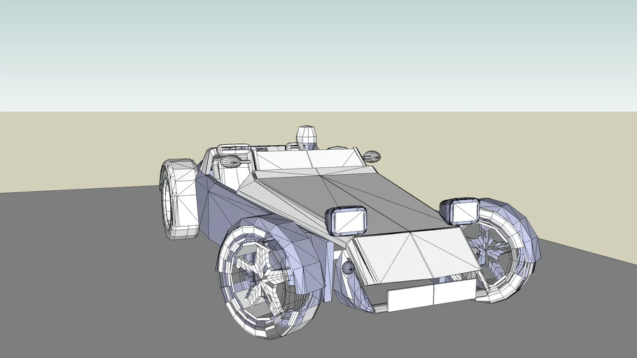 Model of the Red Rat Rod. VW Based KITKAR or BUGGY | 3D Warehouse