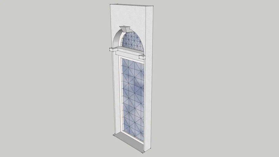 Window in stone wall | 3D Warehouse