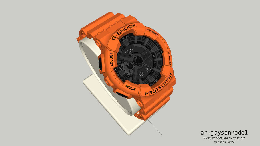 G-Shock Wrist Watch | 3D Warehouse