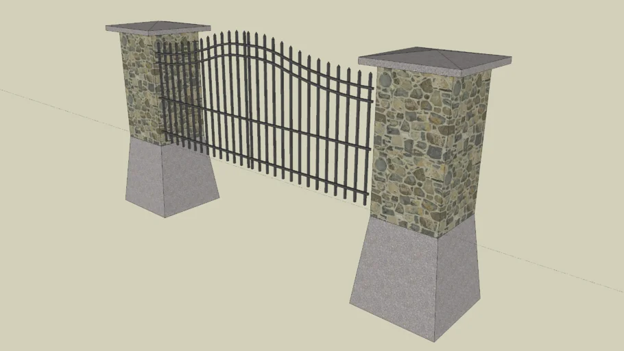 Driveway Gate | 3D Warehouse