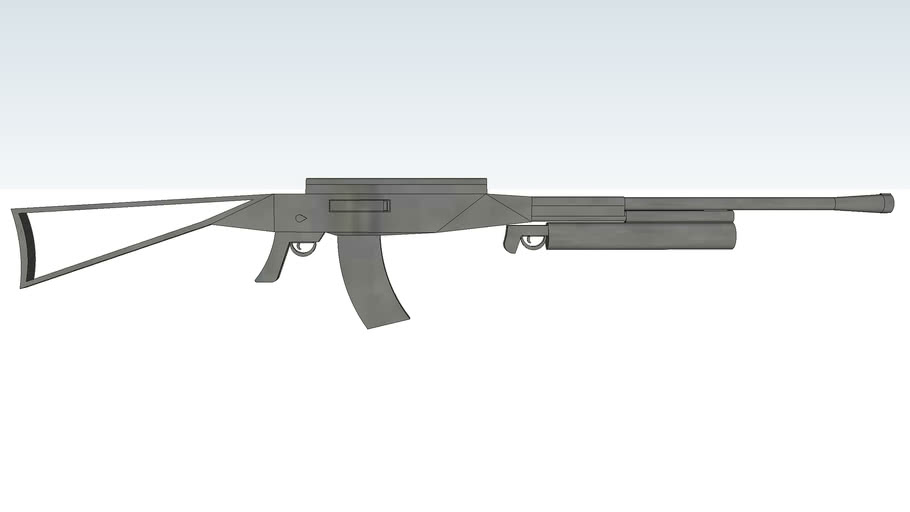 AC-14A Combat rifle (With Grenade launcher) 5.8x42mm | 3D Warehouse