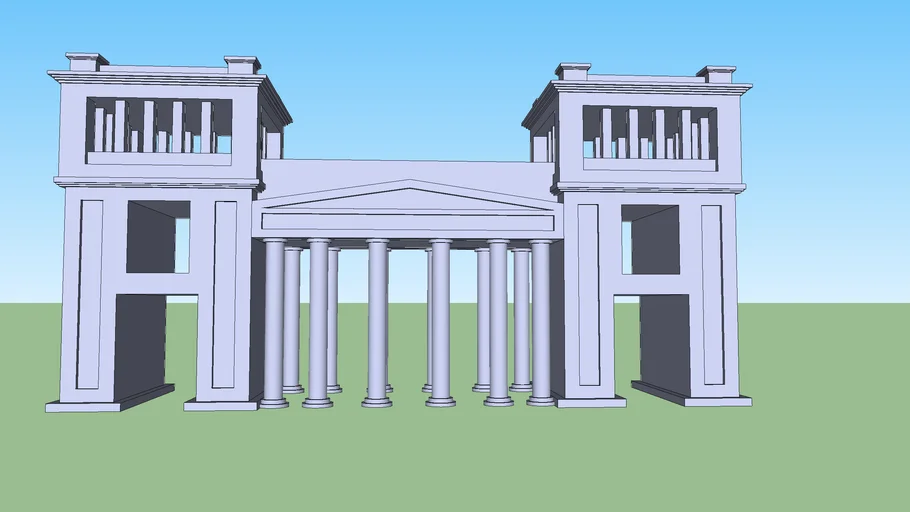 City Entrance Gate | 3D Warehouse