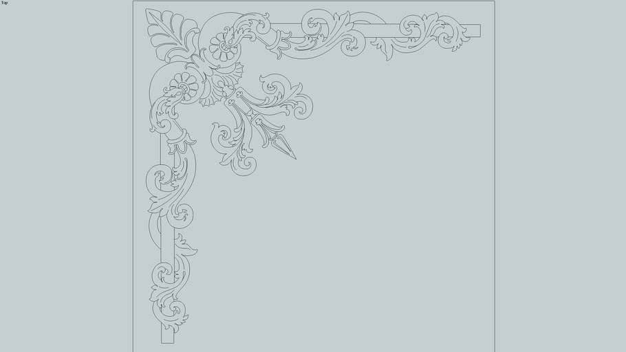 Border corner | 3D Warehouse