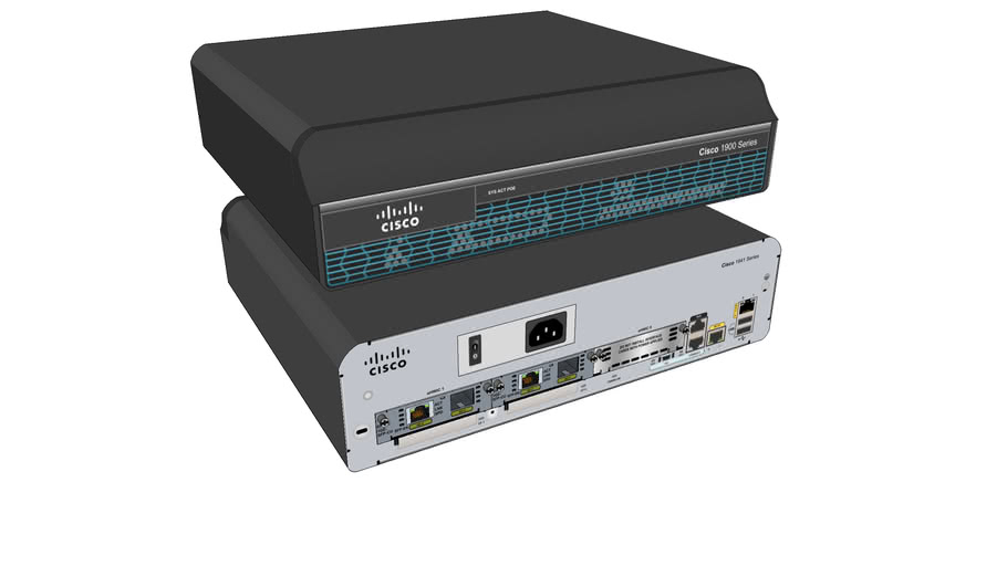 Cisco 1941 SME router | 3D Warehouse