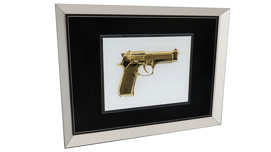 61576 Picture Frame Mirror Gun Gold 80x60cm | 3D Warehouse