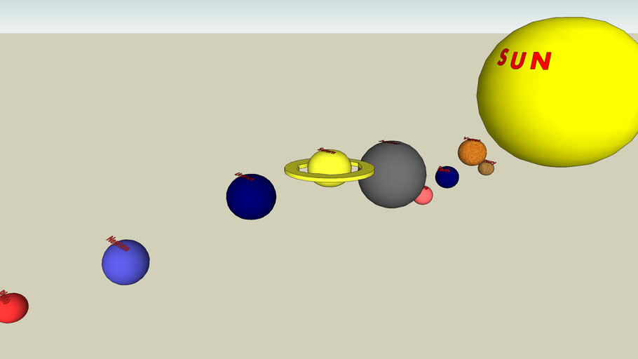 solar system | 3D Warehouse