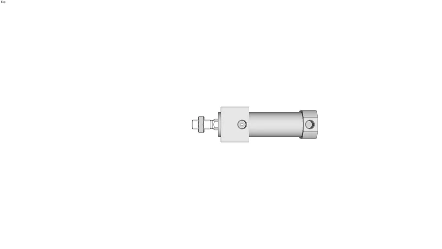 Air Cylinder/Non-rotating Rod/Direct Mount:Double Acting Single Rod ...