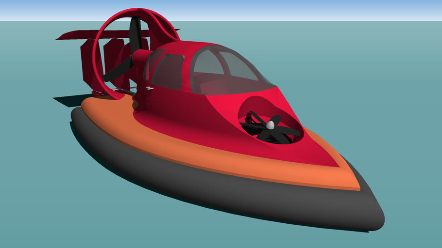 Solocraft 2800R Sport 28 Foot Hovercraft | 3D Warehouse