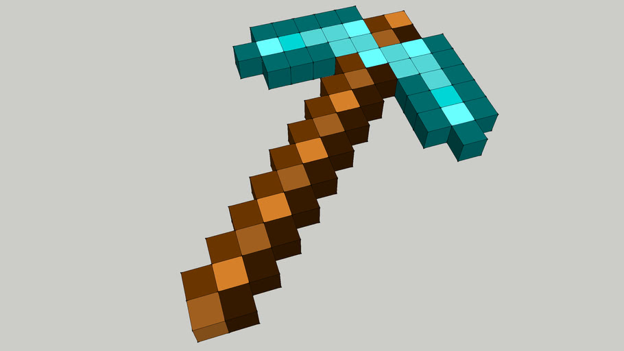 Minecraft Diamond Pickaxe | 3D Warehouse