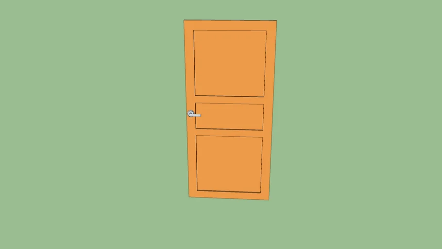 Simple wooden door | 3D Warehouse