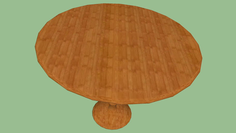 Simple Circular Dining Room Table | 3D Warehouse