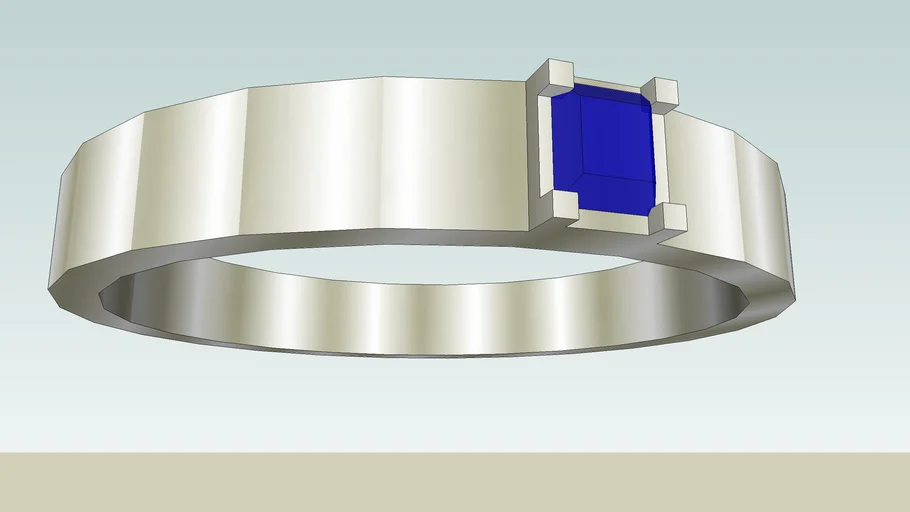 3D sapphire ring | 3D Warehouse