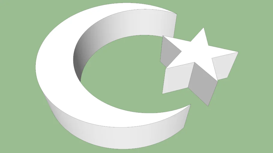 Star and Crescent | 3D Warehouse