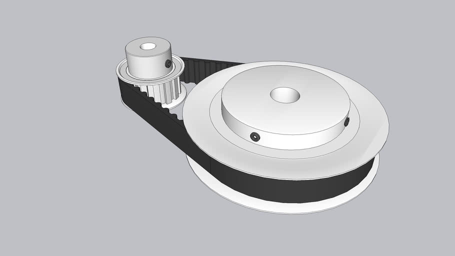 Timing belt and pulley | 3D Warehouse