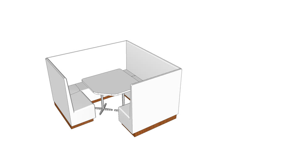 corner booth | 3D Warehouse