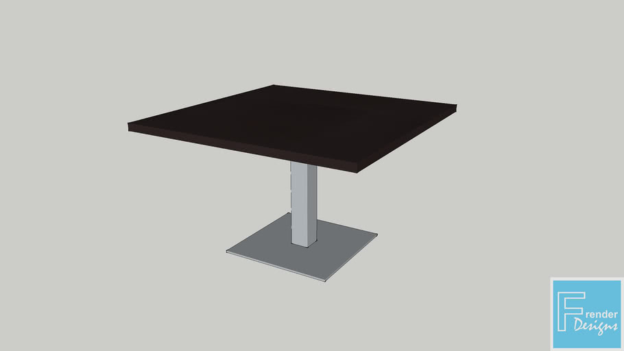 SQUARE MEETING TABLE | 3D Warehouse
