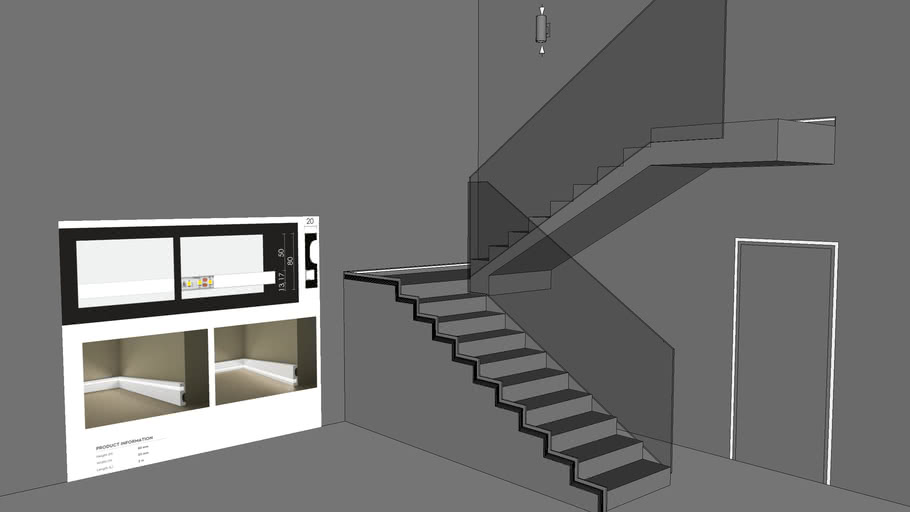 Lighting stairs | 3D Warehouse