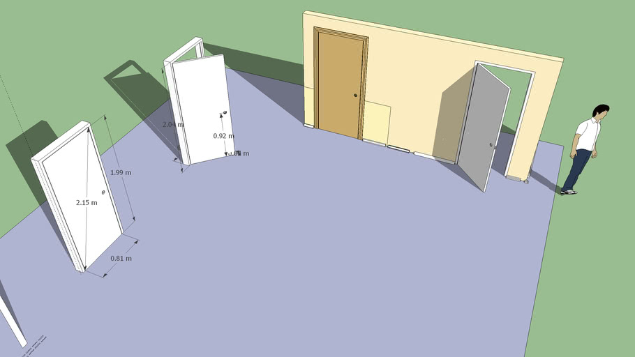 basic door template | 3D Warehouse