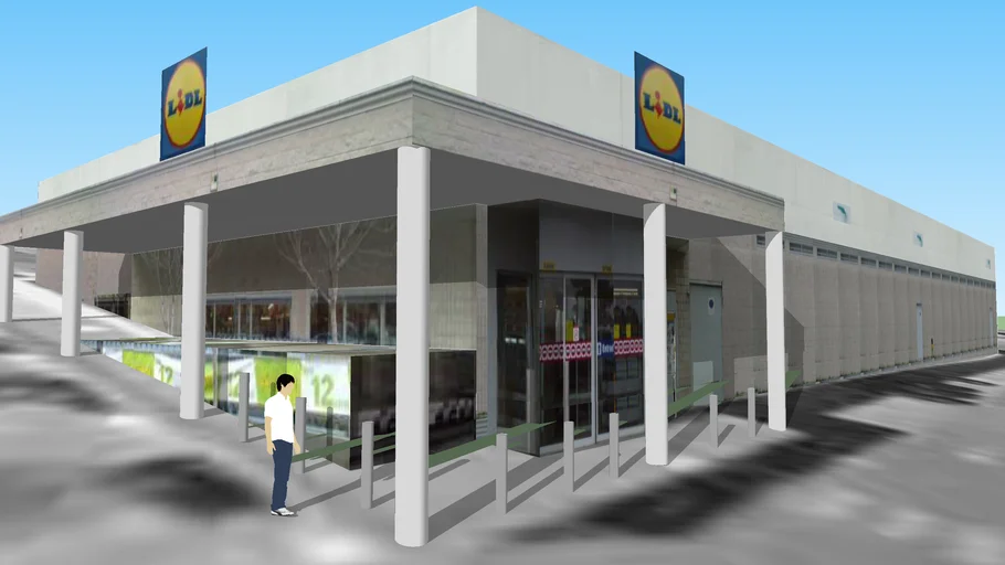 Modelo 3D do Lidl de Odivelas | 3D Warehouse