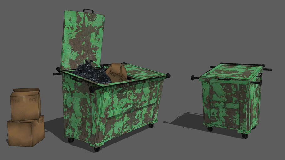 Container Lixo Trash Dumpster | 3D Warehouse