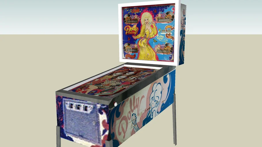 Dolly Parton pinball machine | 3D Warehouse