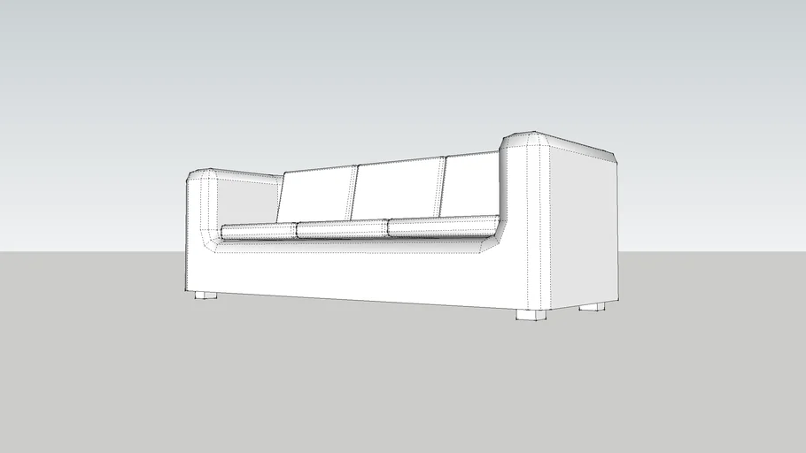 low poly sofa | 3D Warehouse