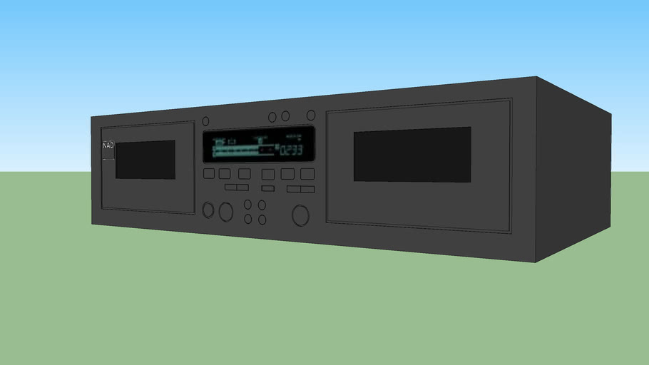 NAD 616 dual cassette deck | 3D Warehouse