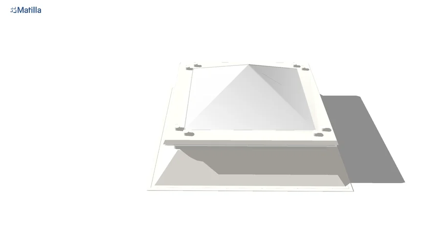 claraboya piramidal bivalva 80 x 80 | 3D Warehouse