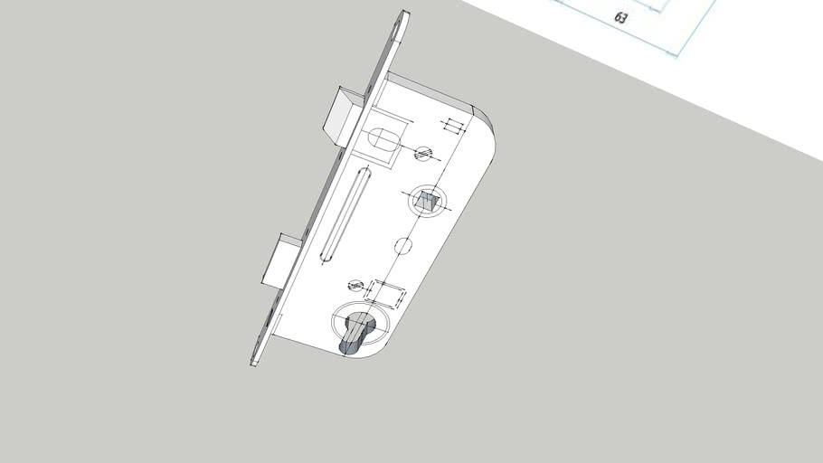 mortise door lock FAB 05131 | 3D Warehouse