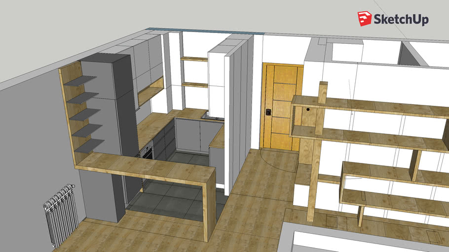 Kuhinja i dnevna soba | 3D Warehouse